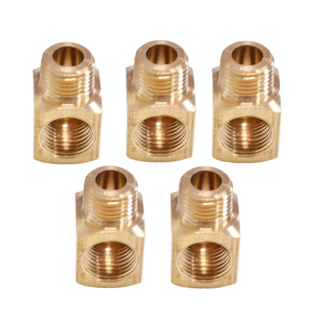5Pcs Brass Elbow Connectors Corner Pipe Joints Brass Pipe Adapters ...