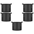 5Pcs Breathable Garden Grow Bags For Vegetables Flowers 3/5/7/10 Gallon ...