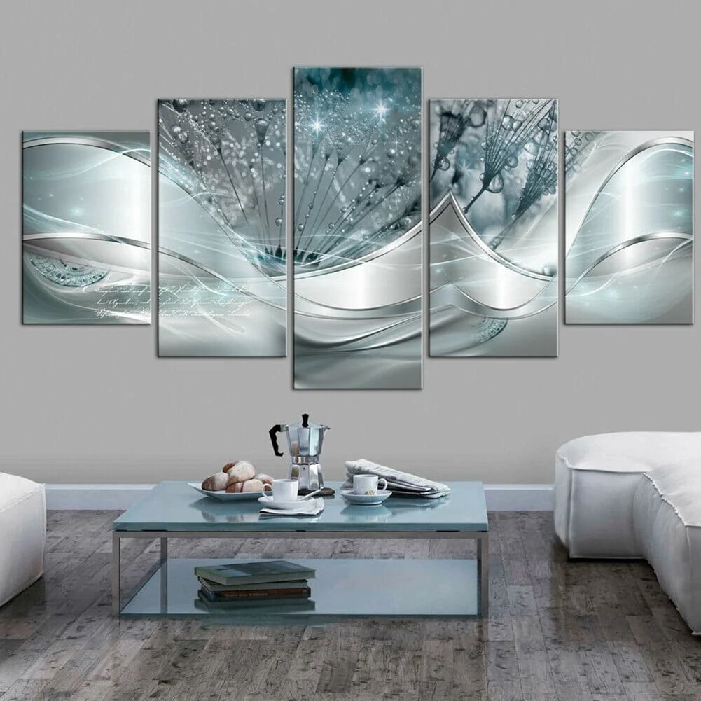 5Pcs Canvas Prints Modern Abstract Wall Art Paintings Set, 20X30Cmx2 ...