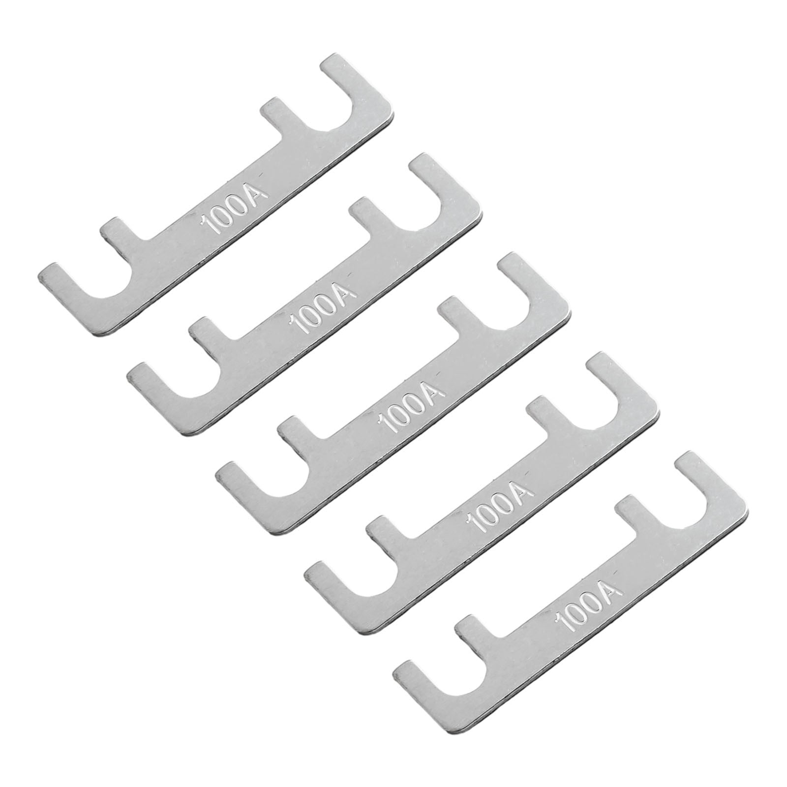 5Pcs Car Fuse Flat Type 32V Fork Bolt Battery Fuse Car Bracket 30A-100A ...