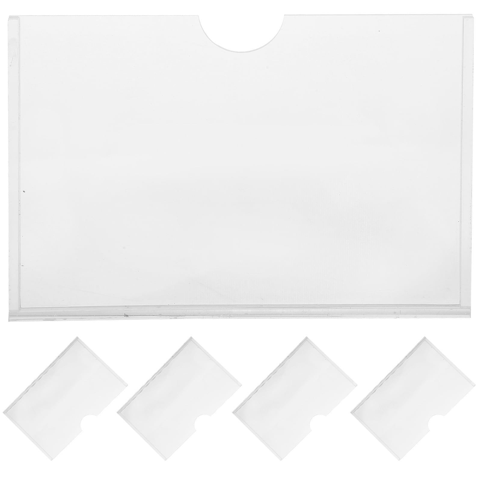 5Pcs Card Holder Picture Displaying Rack Acrylic Clear Label Holder ...