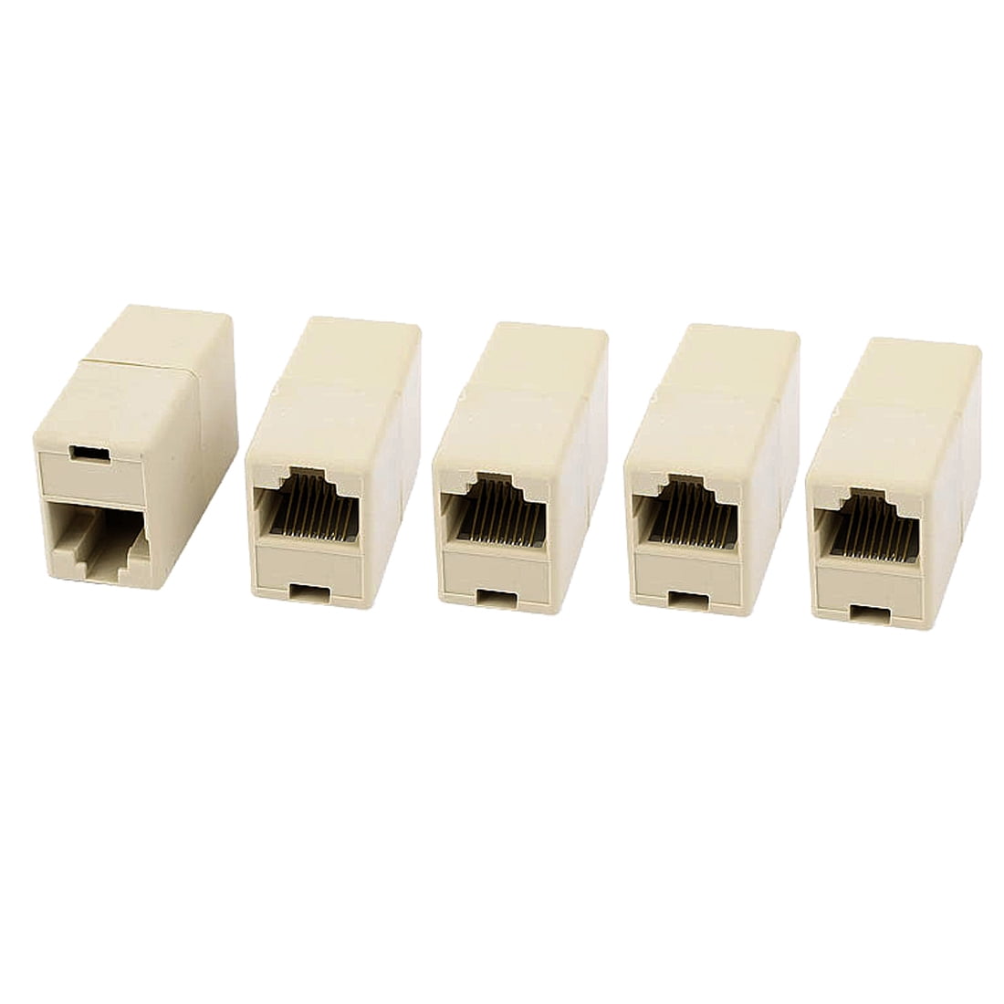 5Pcs Cat5 RJ45 8P8C Lan Network Ethernet Cable Extender Joiner Adapter ...