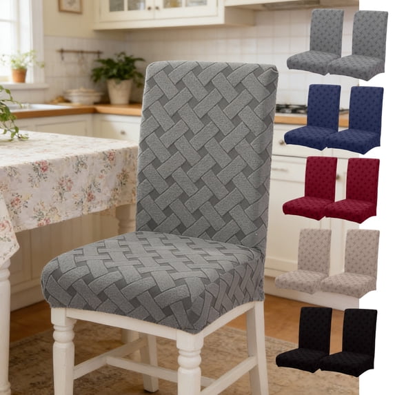 5Pcs Chair Cover Set, Yrmaups Chair Cover Set, 2 Pack Stretch Dining ...