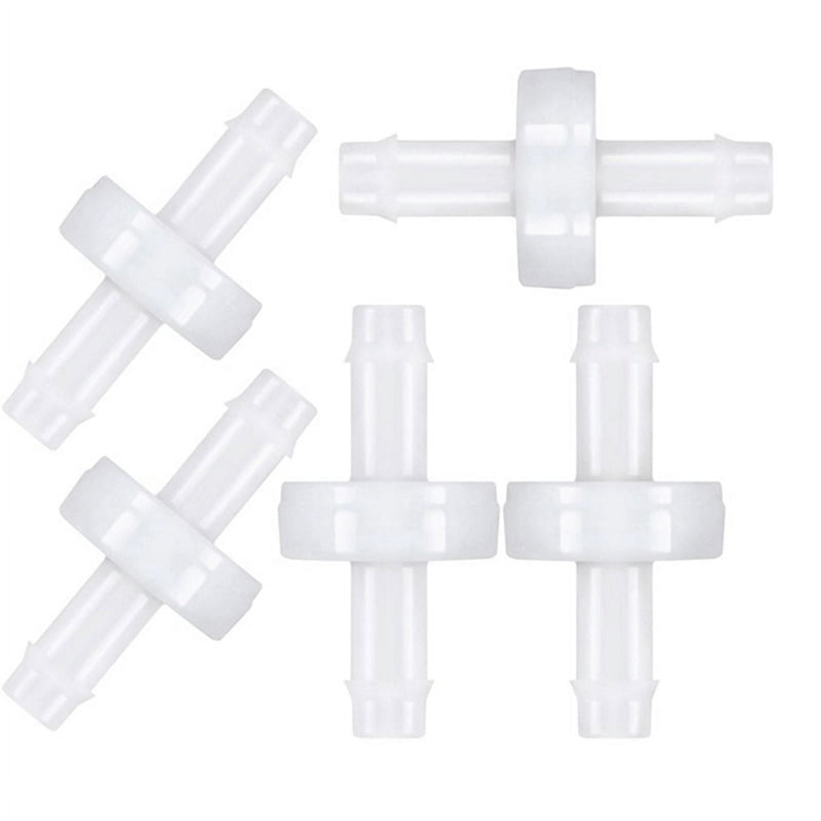 5Pcs Check Valve PVDF Wear- One-Way Check Valve for Fuel Gas Liquid Air ...