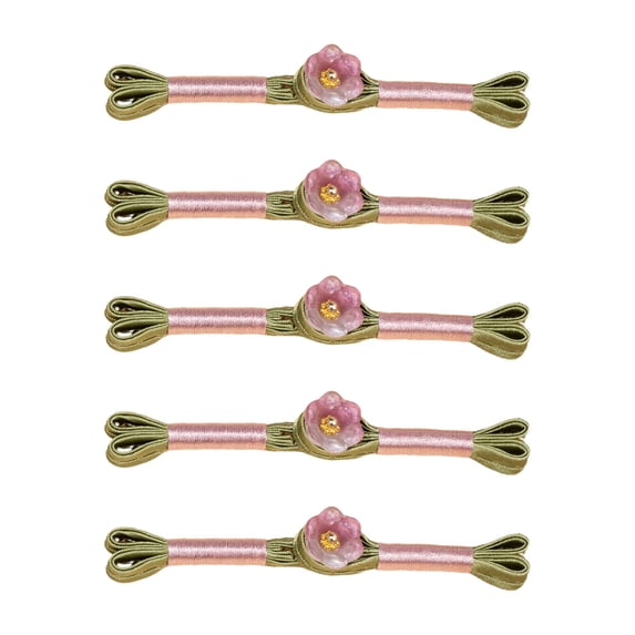 5Pcs Cheongsam Button Flower Traditional Chinese Knot Buttons for Dress ...