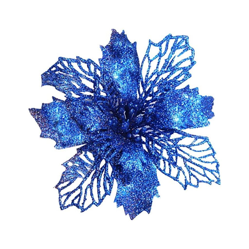 5Pcs Christmas Flowers Decorations Christmas Floral Decor Artificial ...