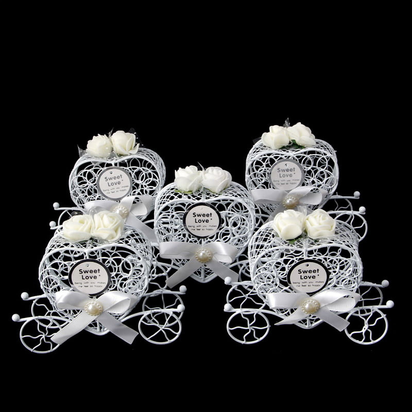 5Pcs Cinderella Carriage Candy Chocolate Boxes Birthday Wedding Party ...