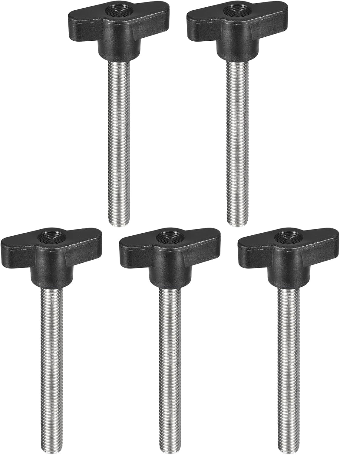 5Pcs Clamping Screw Knob, M8 x 70mm Metric 304 Stainless Steel T Shaped ...