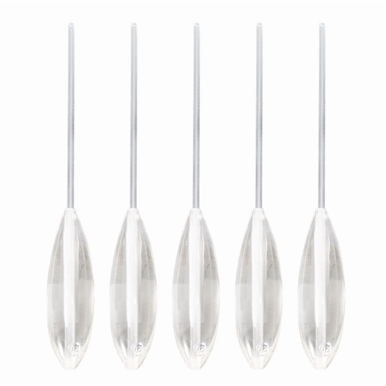 5Pcs Clear Acrylic Fishing Float Plastic Casting Sinking Fly Fishing ...