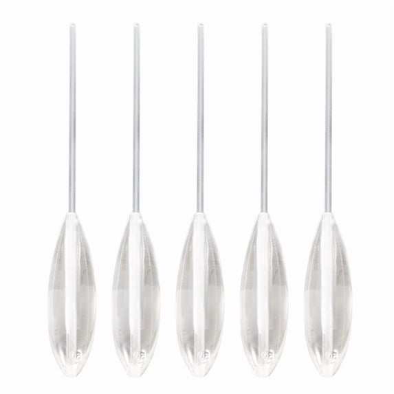 5Pcs Clear Acrylic Fishing Float Plastic Casting Sinking Fly Fishing ...