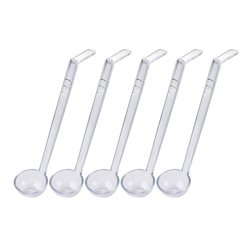 5Pcs Clear Plastic Gravy Ladles Multipurpose Kitchen Utensils for Hot ...