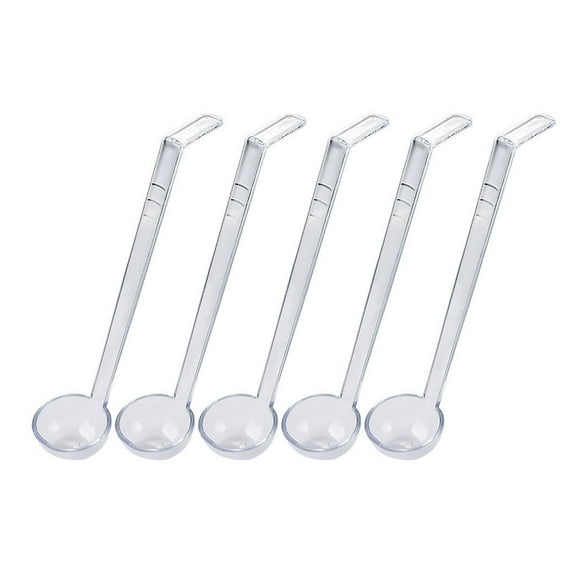 5Pcs Clear Plastic Gravy Ladles Multipurpose Kitchen Utensils for Hot ...