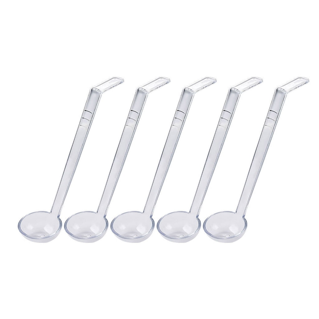 5Pcs Clear Plastic Gravy Ladles Multipurpose Kitchen Utensils for Hot ...