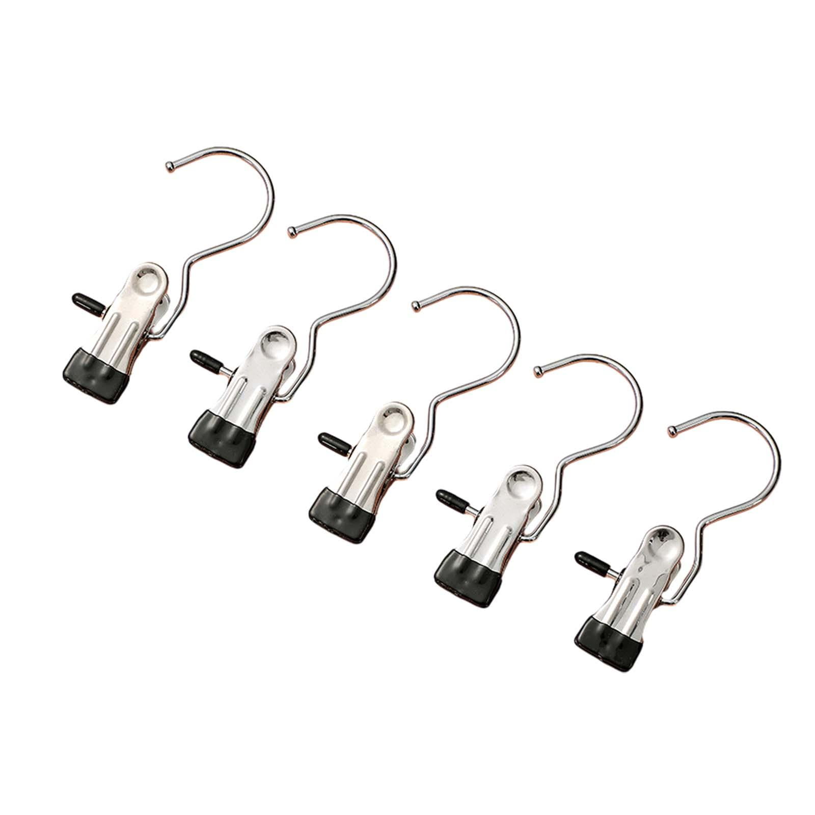 5Pcs Closet Hanger Organizer Clamps Clothes Pins Stainless Steel ...