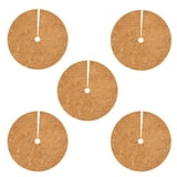 5Pcs Coconut Fibers Mulch Ring Tree Protector Mat, Natural Coco Coir ...