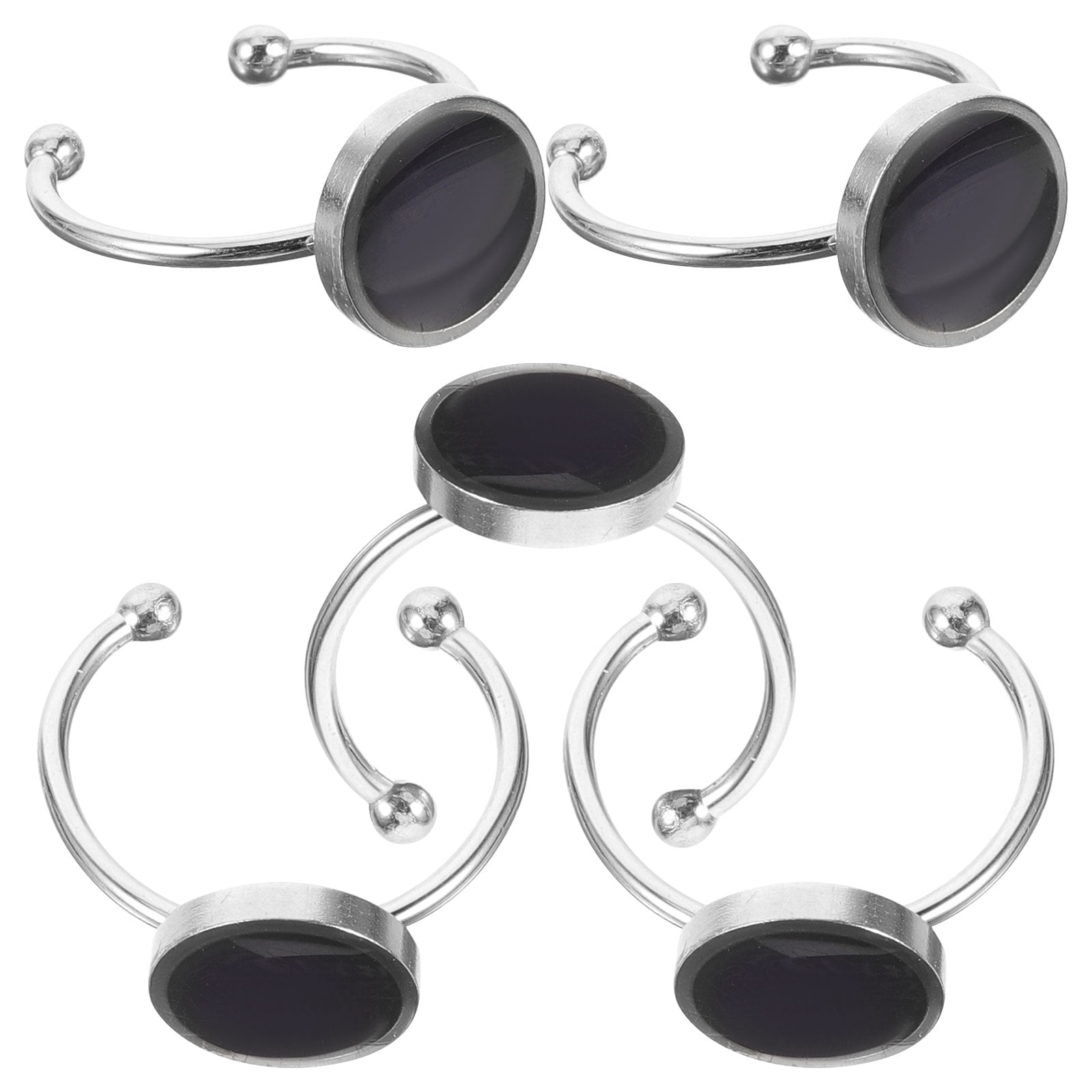 5Pcs Color Changing Mood Ring Adjustable Mood Ring Open Ring Color ...