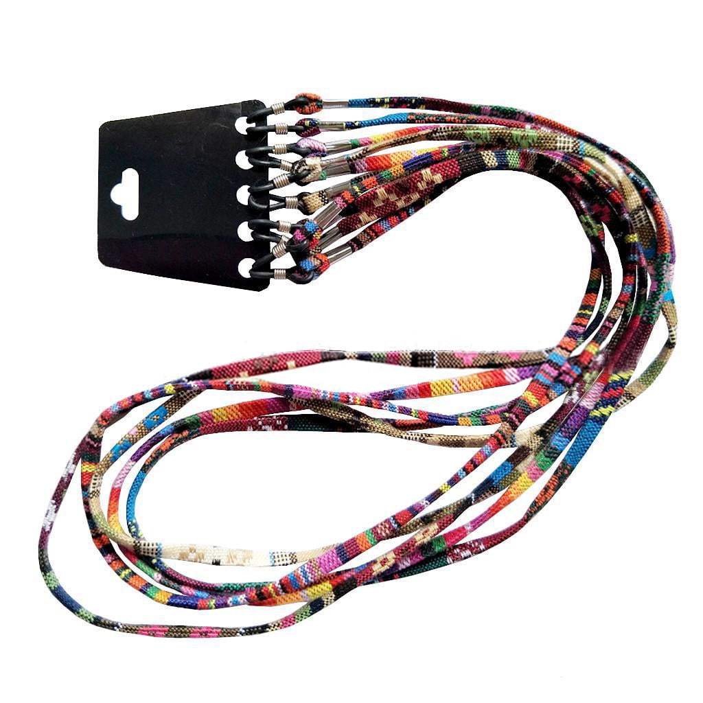 5Pcs Colorful Cotton Blend Sunglasses Strap Eyeglass Chain Chain String ...