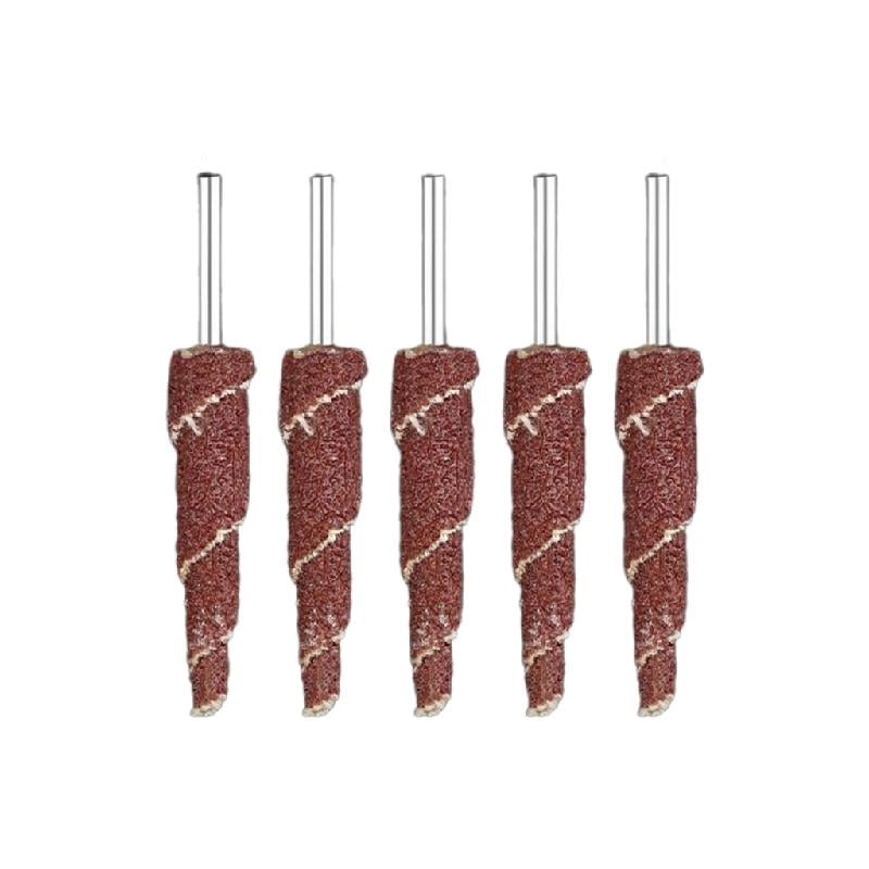 5Pcs Cone Shape Abrasive Sandpaper Deburring Flap Wheel Head for ...