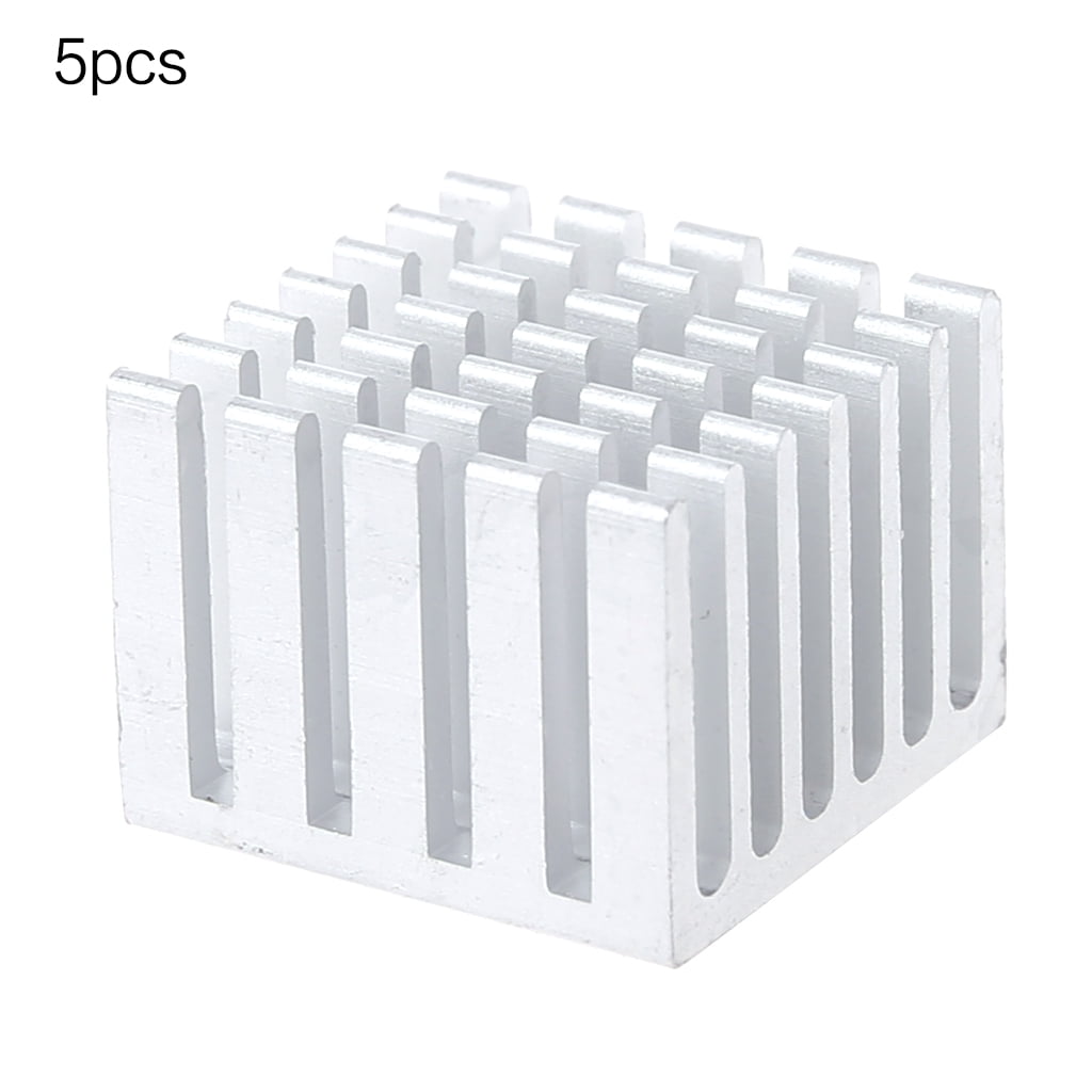 5Pcs Cooling Heatsink for CPU GPU IC Chip Aluminum Heat Sink Radiator ...