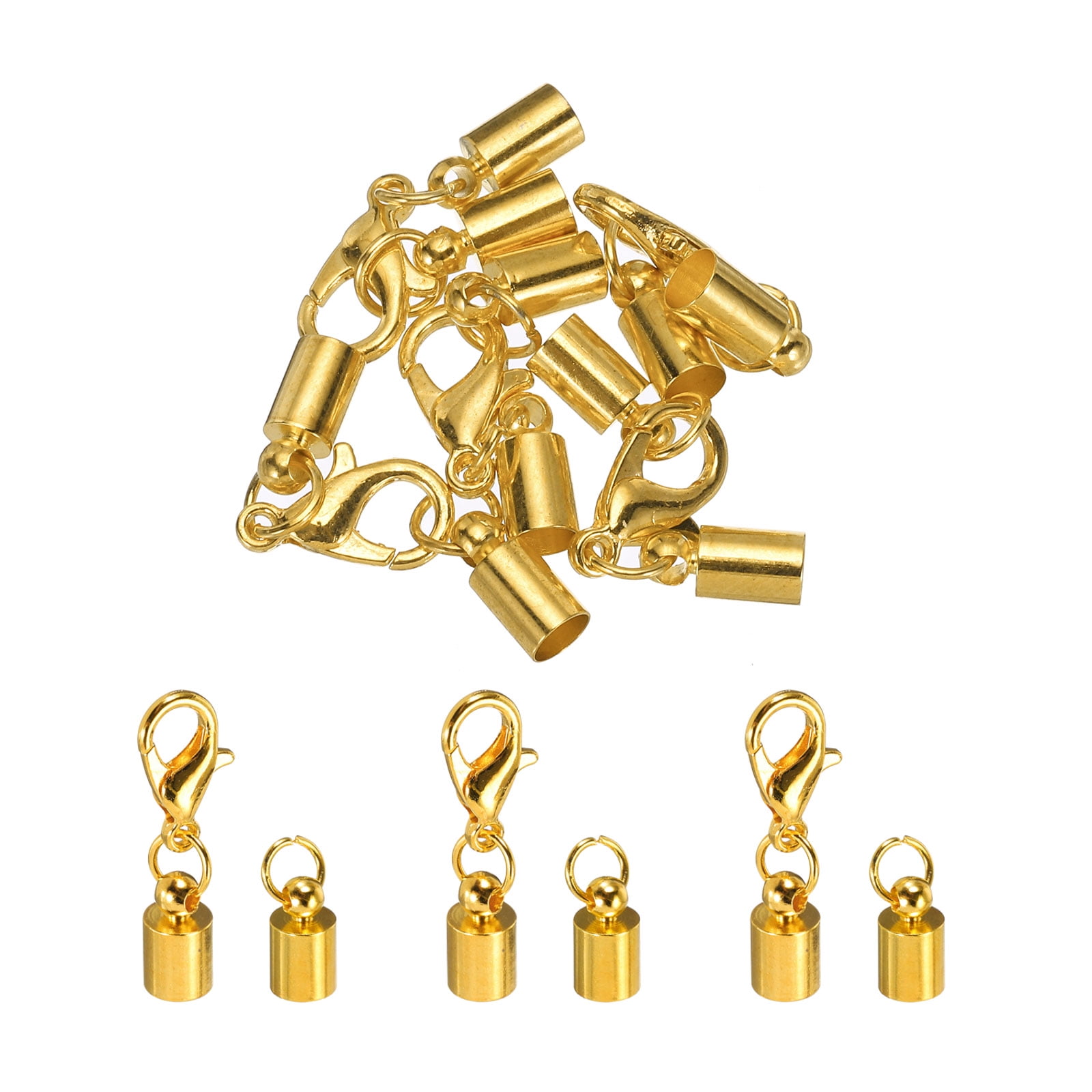 5Pcs Cord End Caps 4.5mm Brass for Leather Cord, Tassels, Jewelry ...