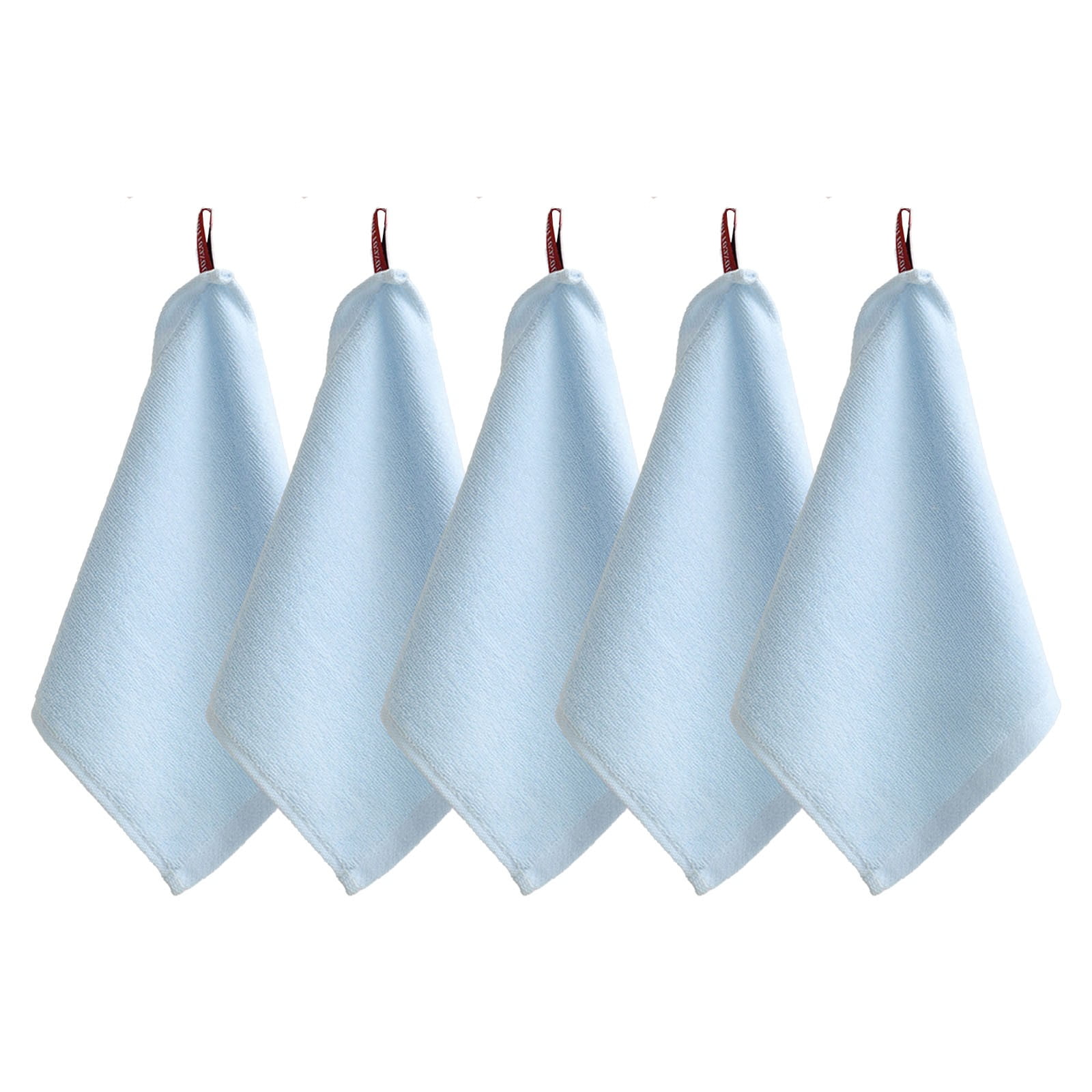 5Pcs Cotton Small Square Towel, Cotton Washcloths, Face Towels ...