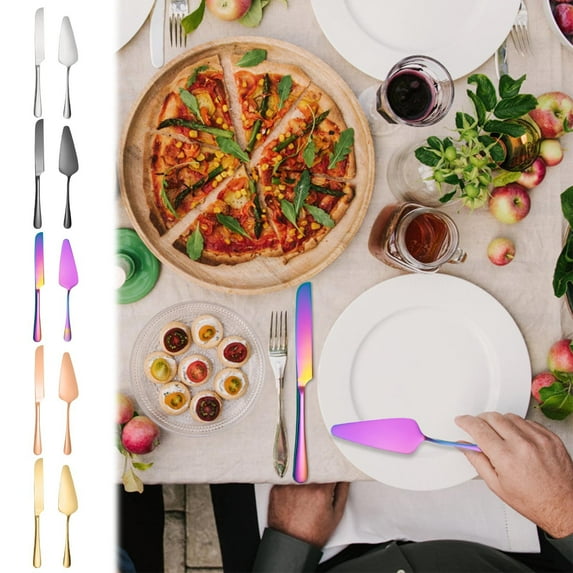 5Pcs Cutlery Set Stainless Steel Yannianjz Stainless Steel Cake Knife ...