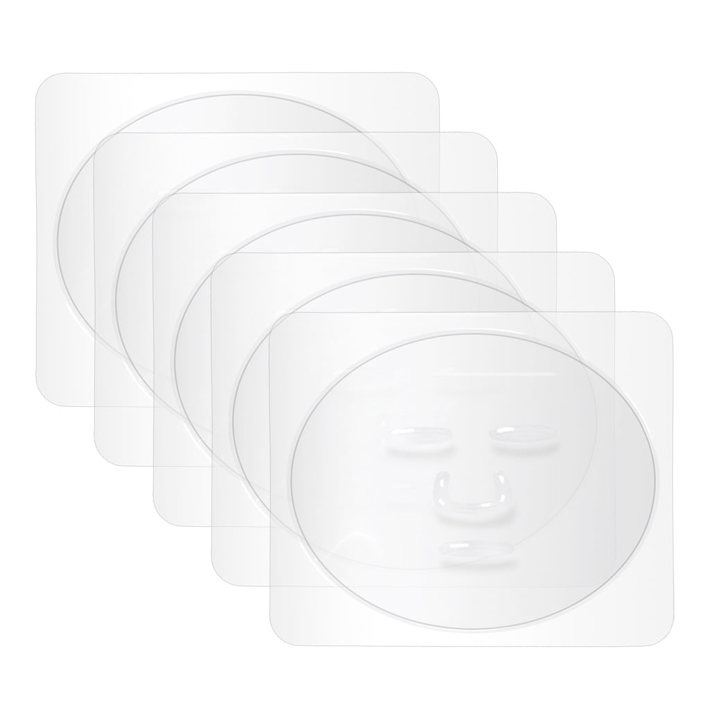 5Pcs DIY Facial Mask Mold Tray Plate Transparent PVC Fruit Vegetable ...