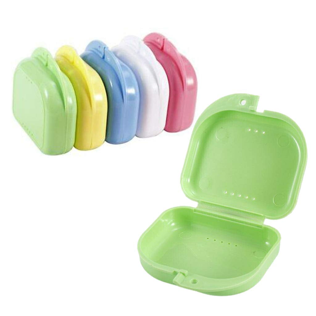 5Pcs Denture Retainer Box Dental Orthodontic Retainer Denture Storage ...