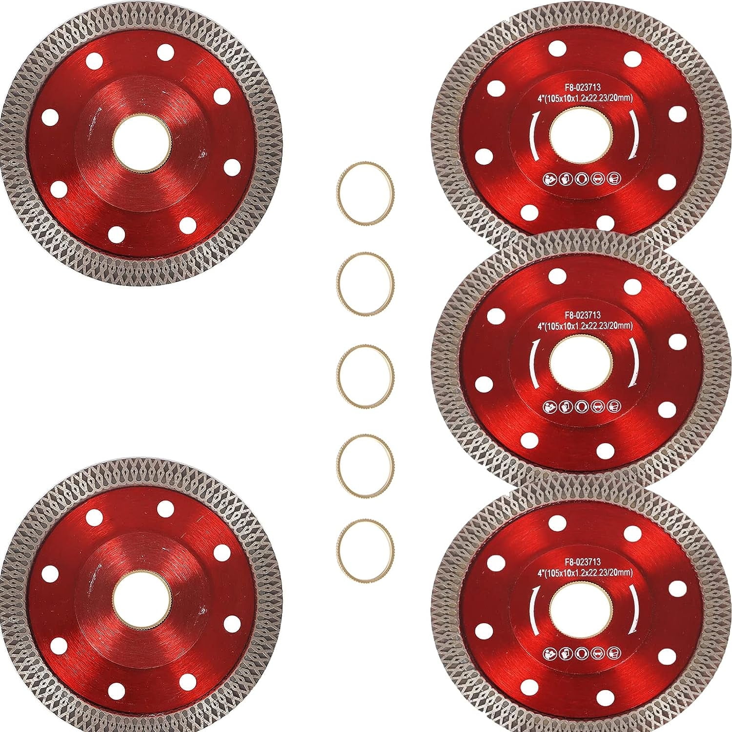 5Pcs Diamond Blade 4 in Granite Cutting Tools Tile Blade for Cutting ...