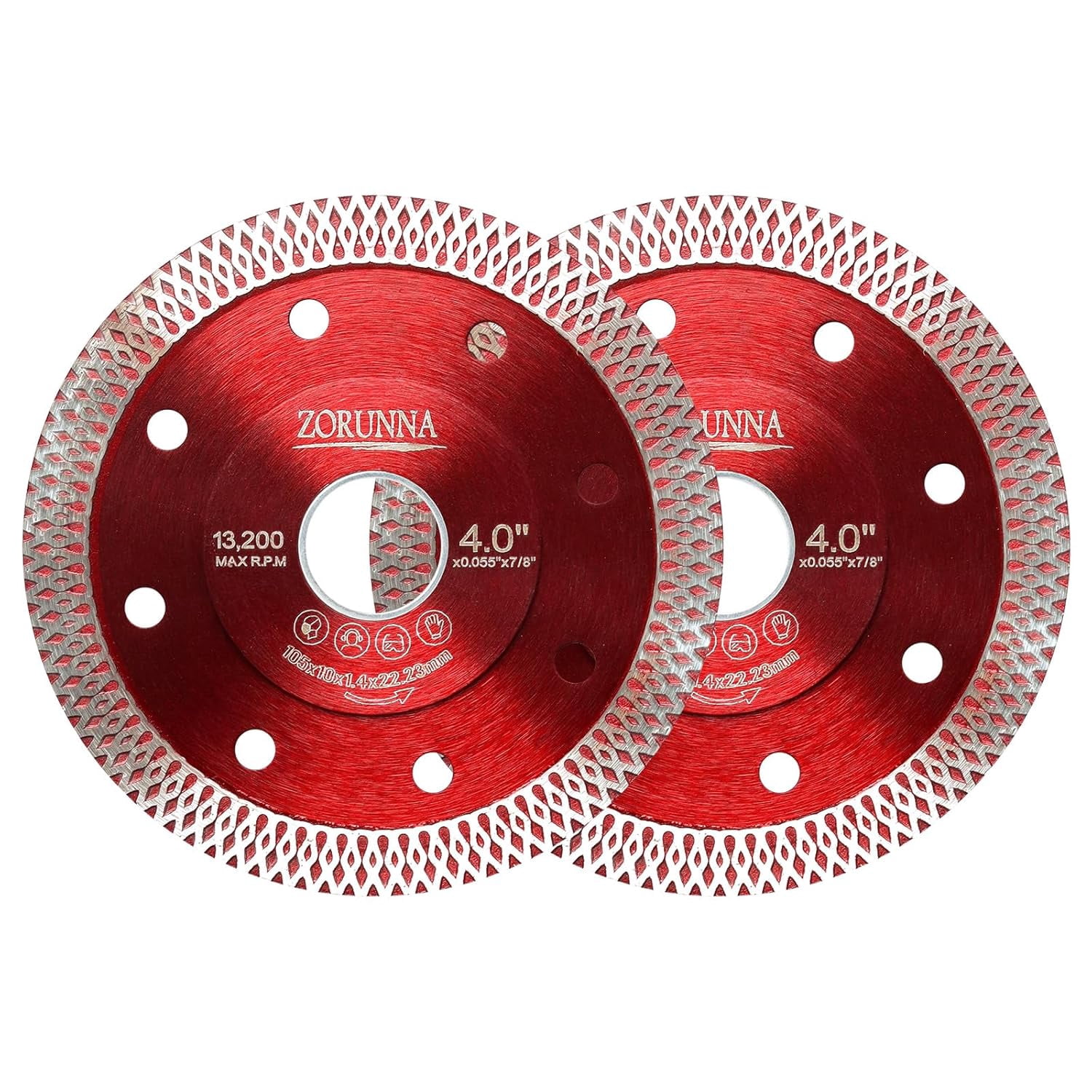 5Pcs Diamond Saw Blades, 4-1/2" Tile Grinder Cutting Blade for Angle ...
