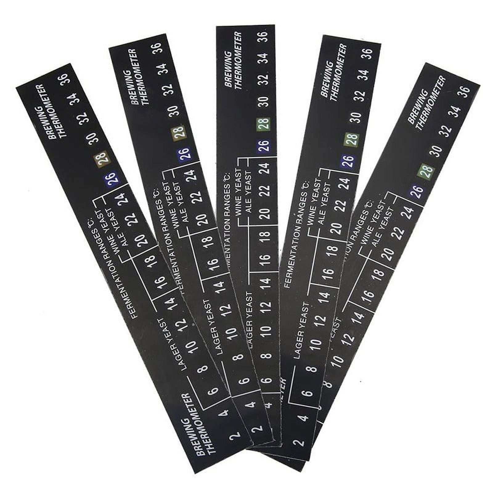 5Pcs Digital Temperature Sticker Home Brew Beer Wine Lcd Thermometer 2 ...