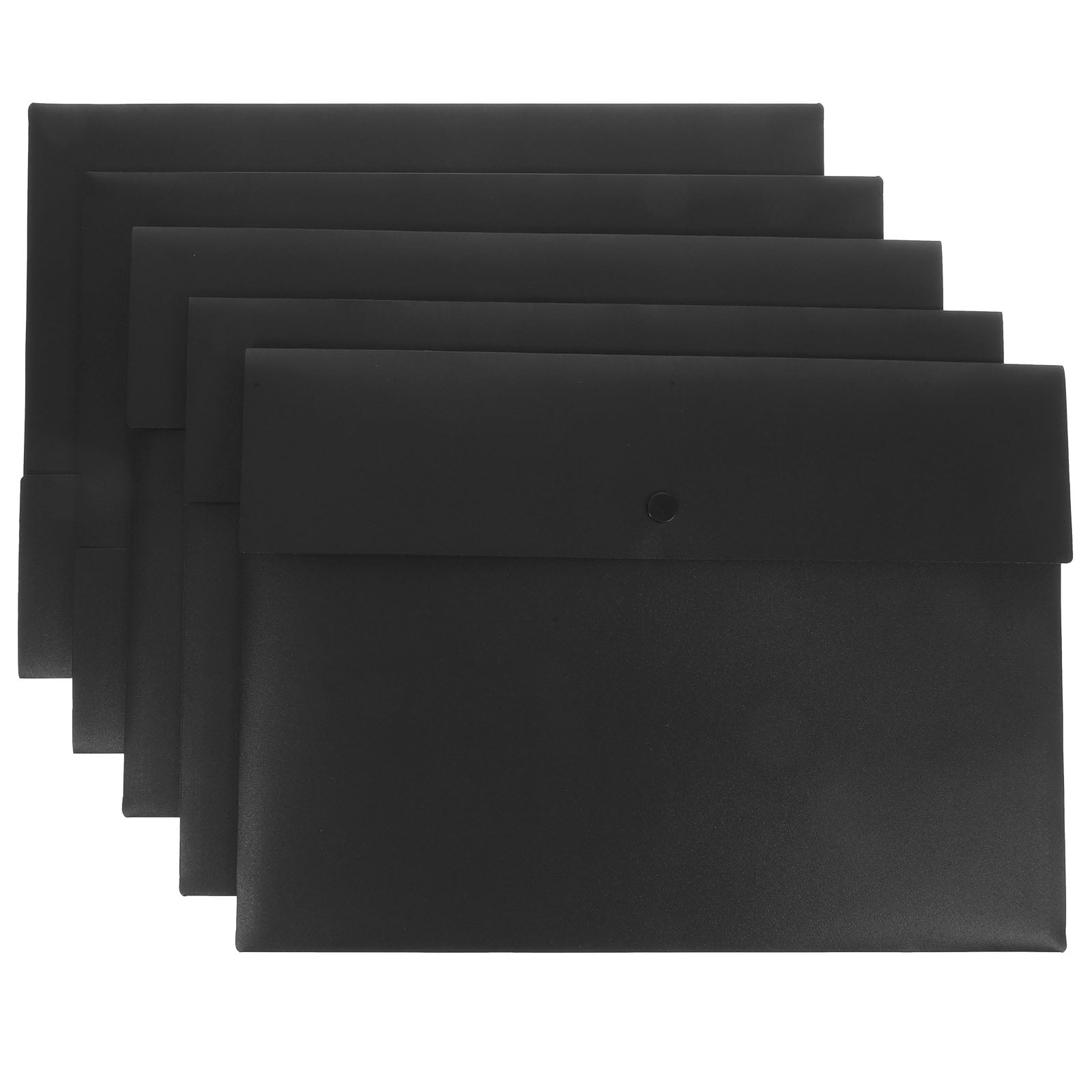 5Pcs Documents Envelopes Button File Bags Transparent File Pockets ...
