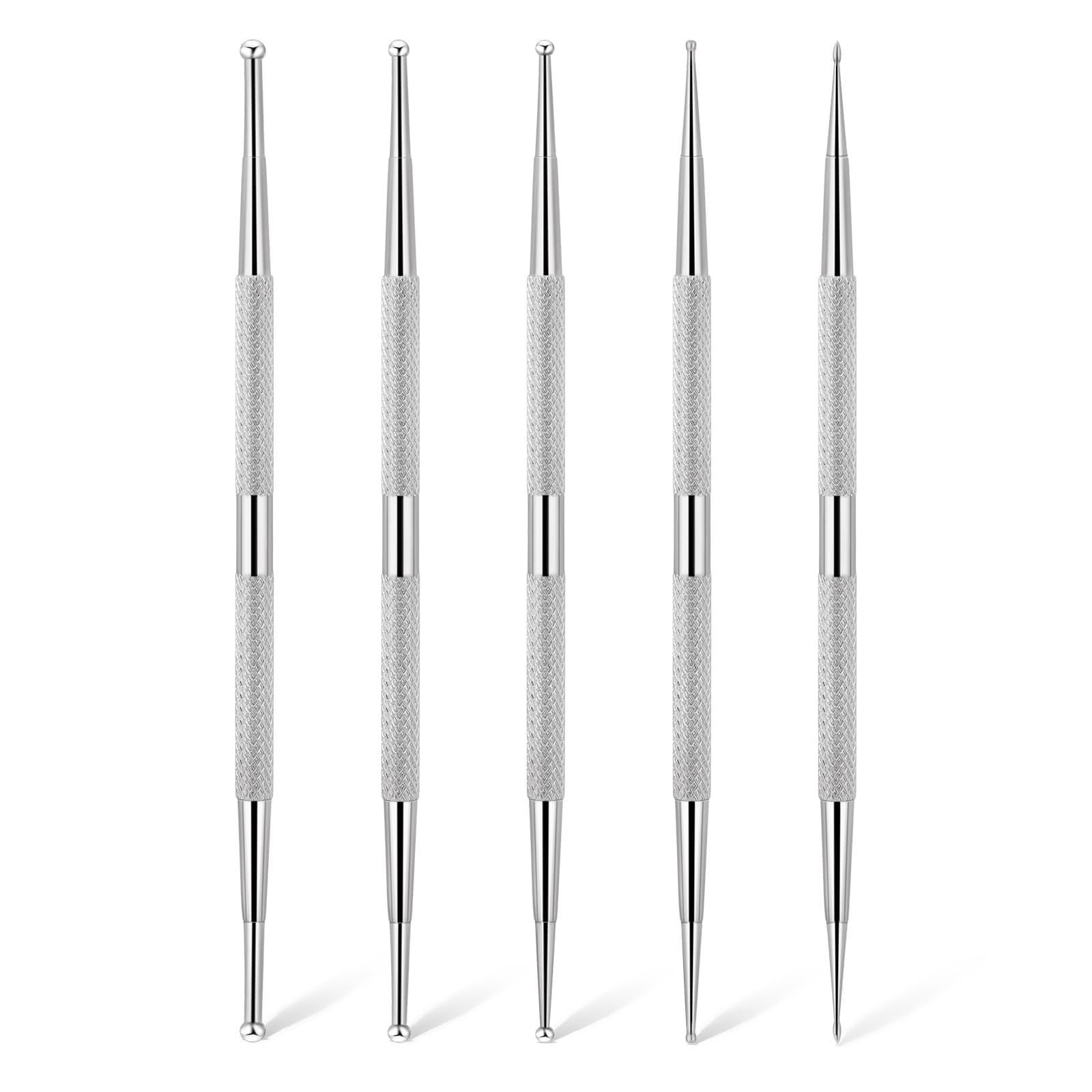 5Pcs Dotting Tools for Nail Art 2 Way Dotting Pen Tool Nail Art Tip ...
