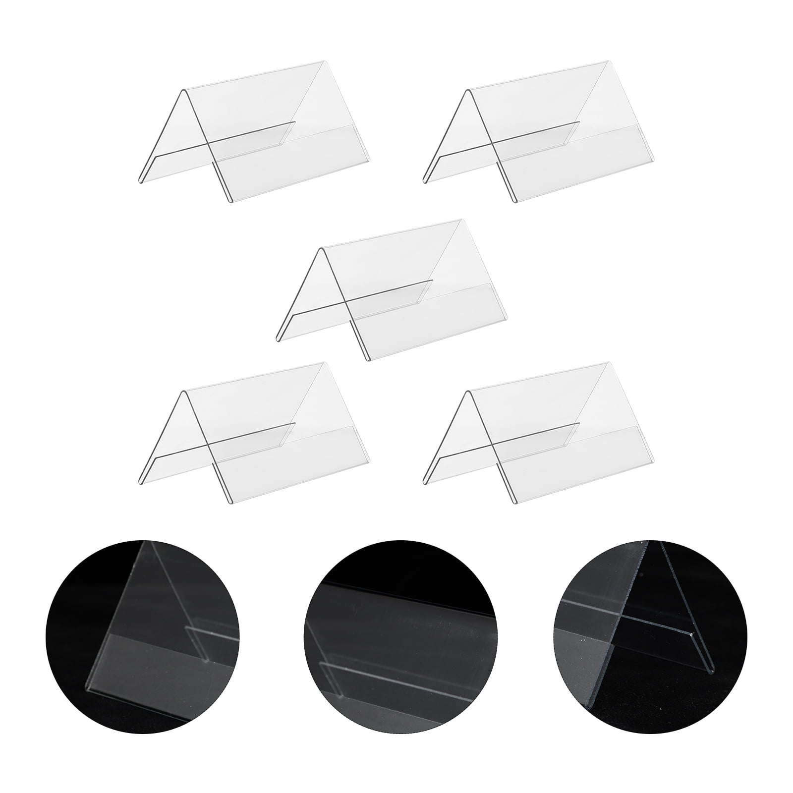 5Pcs Double Side Sign Holder Conference Guest Display Stand Acrylic ...