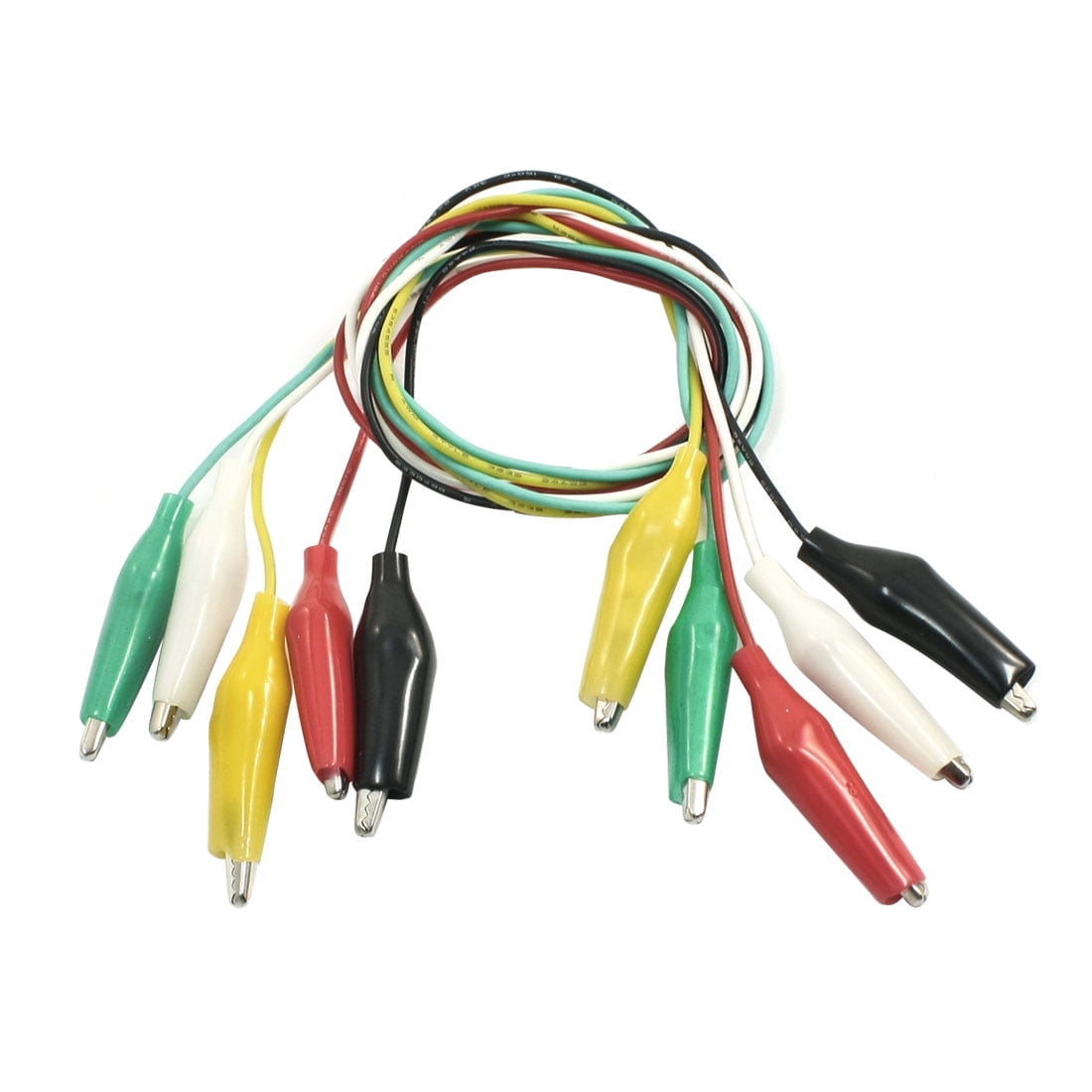 5Pcs Double-ended Test Leads 55cm Alligator Crocodile Clip Jumper Wire ...