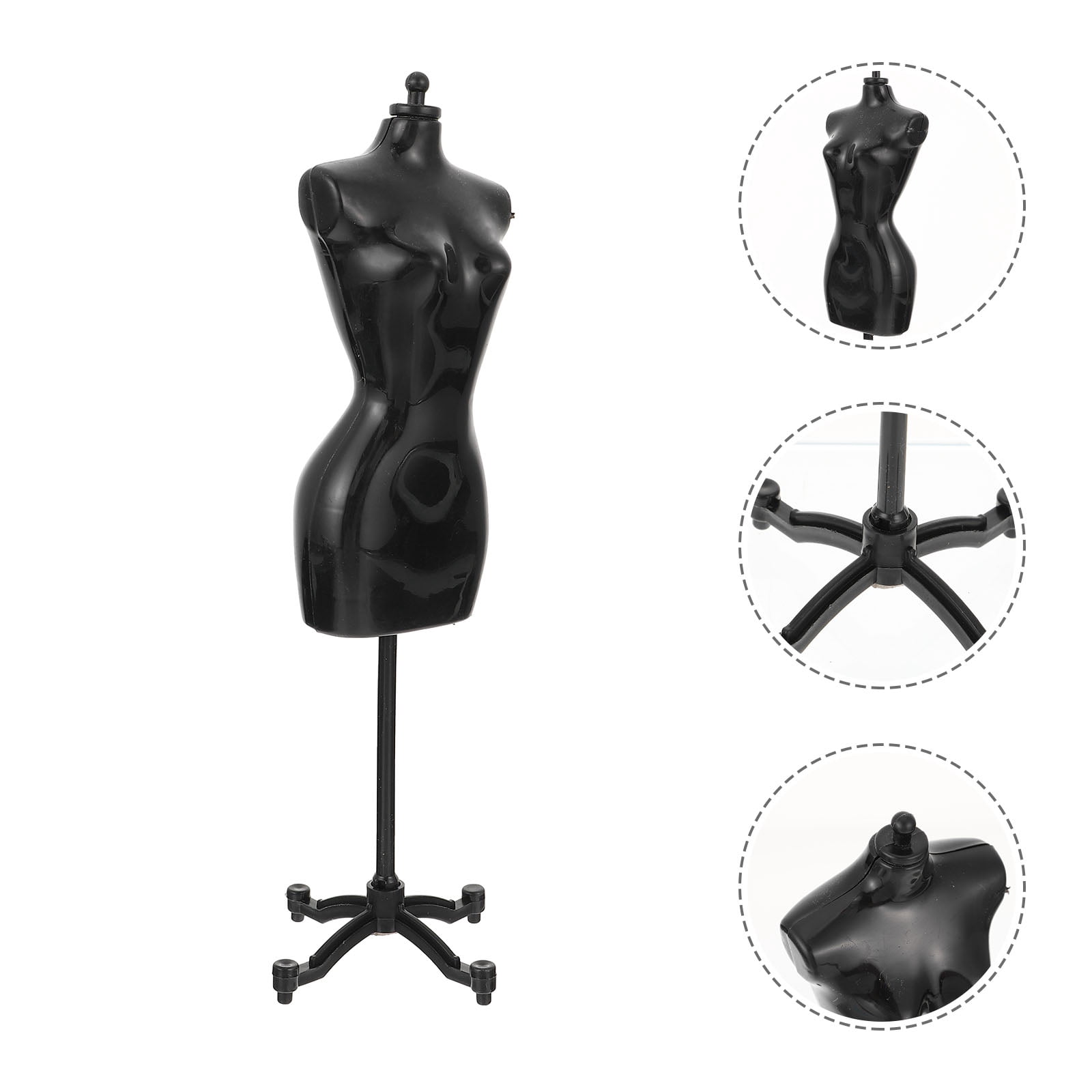 5Pcs Dress Form Girl Demountable Display Support Holder Mannequin Model ...