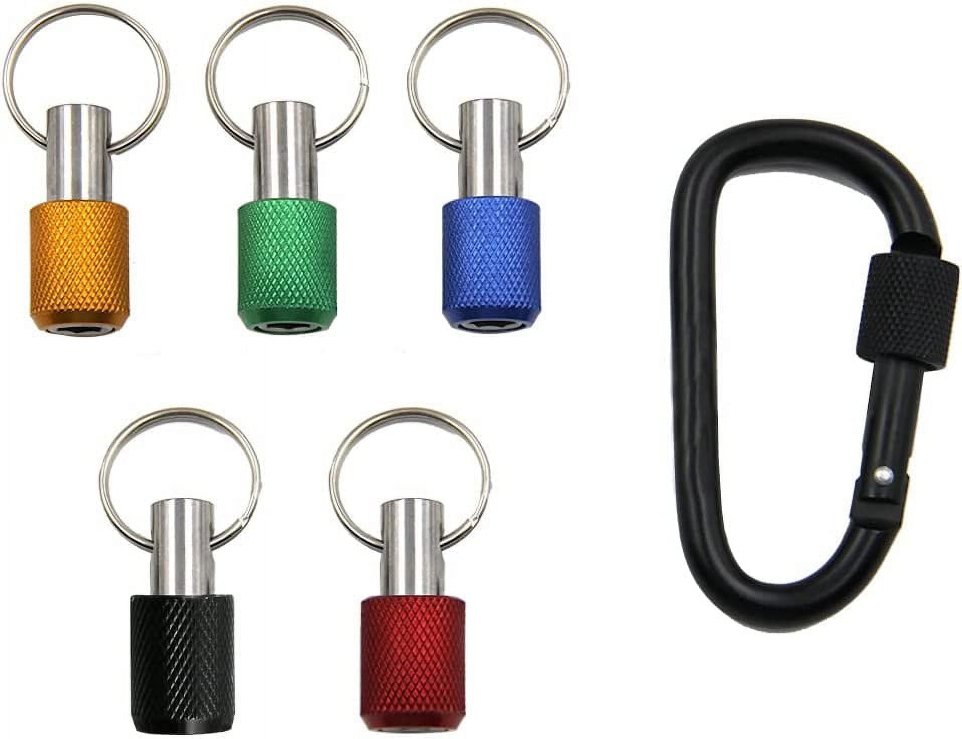 5Pcs Drill Bit Holder Aluminum Alloy Keychain Extension Bar 1/4inch Hex ...
