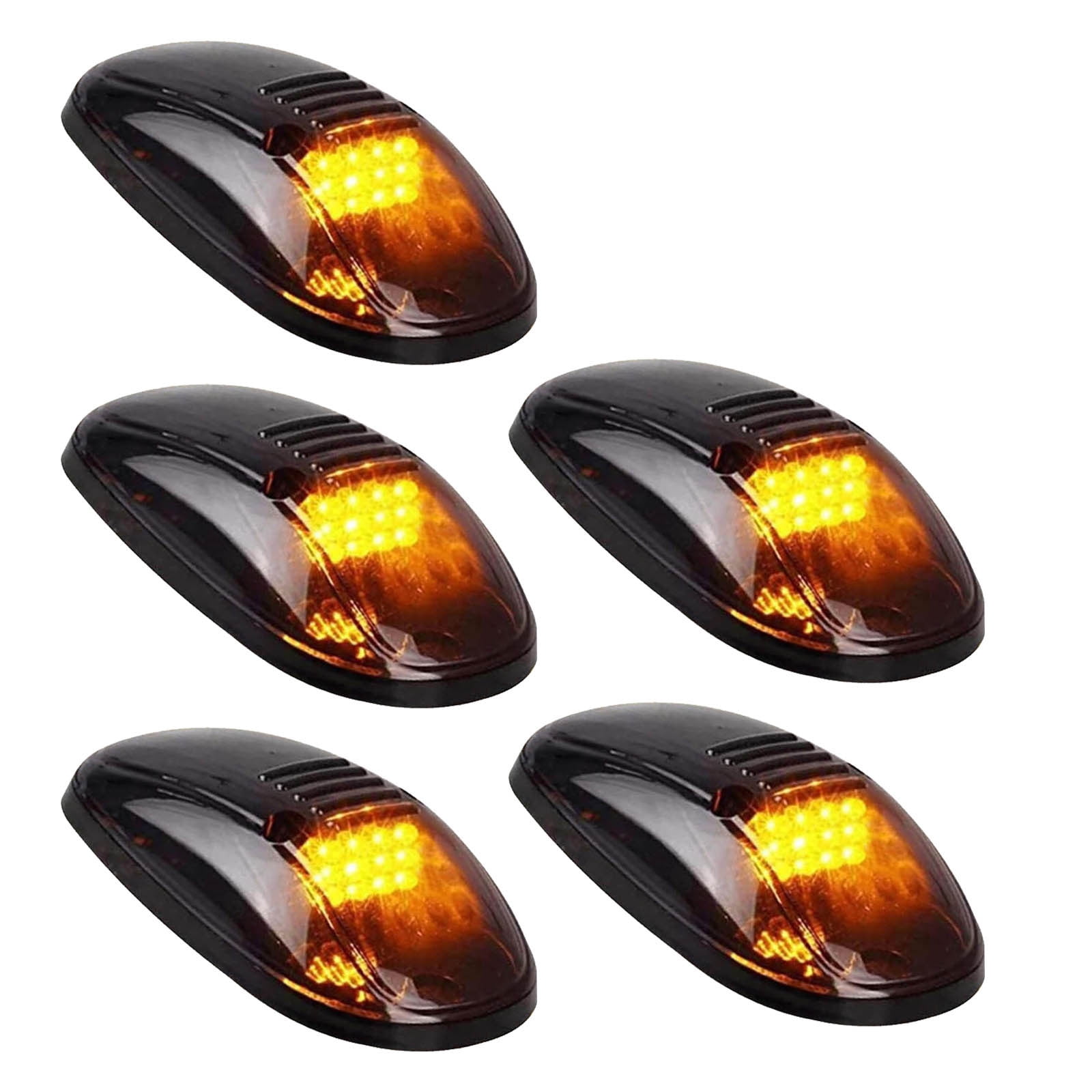 5Pcs No Drill Car Cab Lights, Battery Powered Waterproof Wireless ...