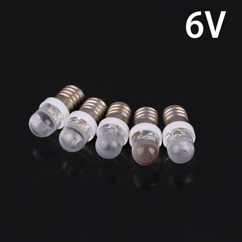 5Pcs E10 Led Bulb E10 DC 3V 6V 12V 24V Instrument Bulb E10 Indicator ...