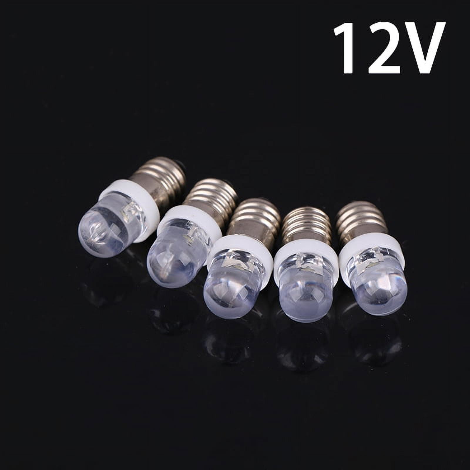 5Pcs E10 Led Bulb E10 DC 3V 6V 12V 24V Instrument Bulb E10 Indicator ...