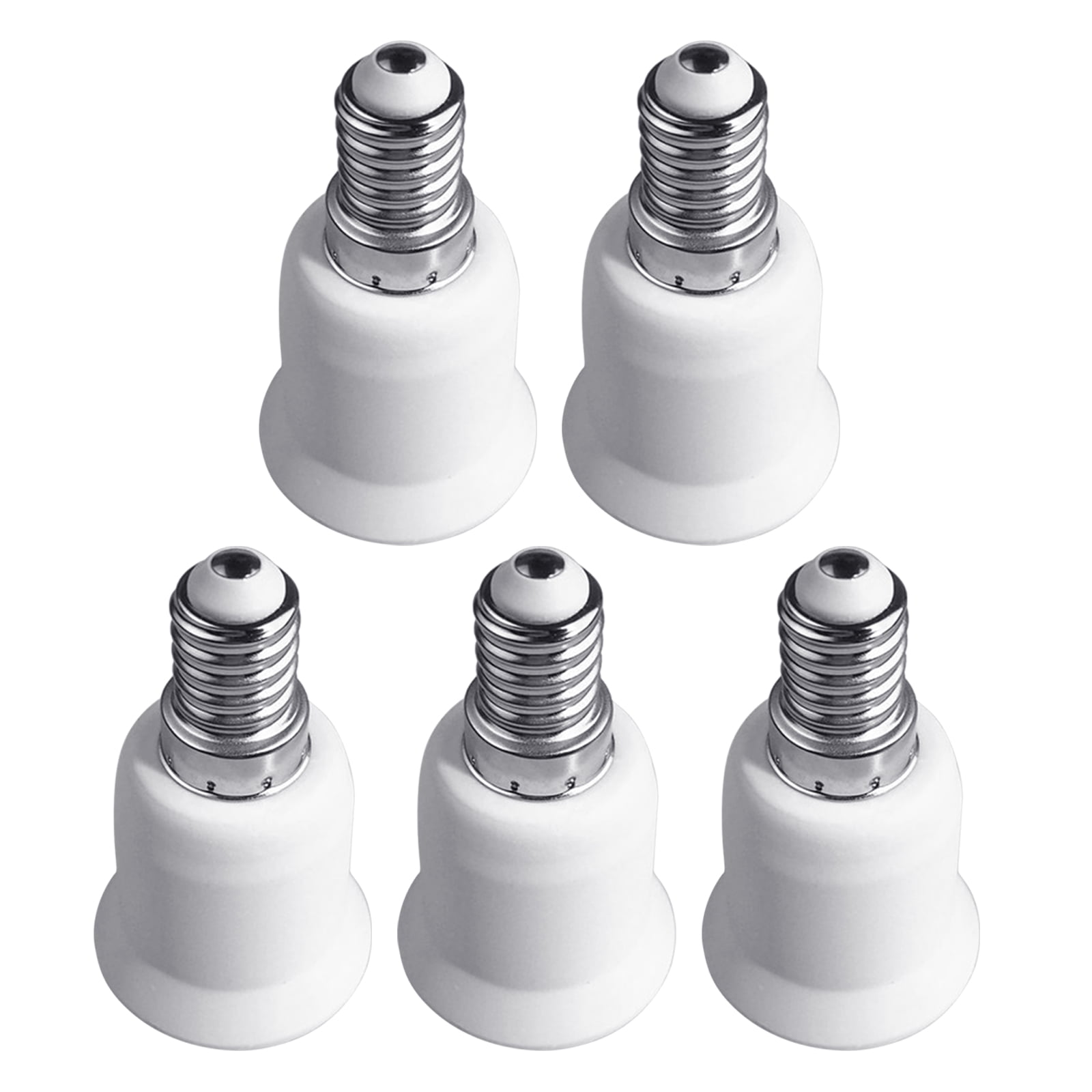 5Pcs E14 to E27 Lamp Holder Conversion Lamp Holder Small Screw to Large ...