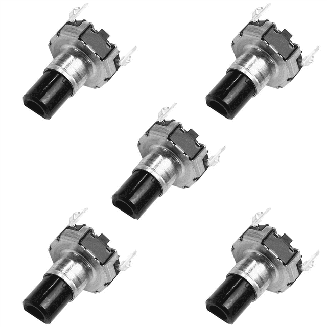 5Pcs EC12D1524403 Car Navigation CD Volume Encoder with Push Button ...