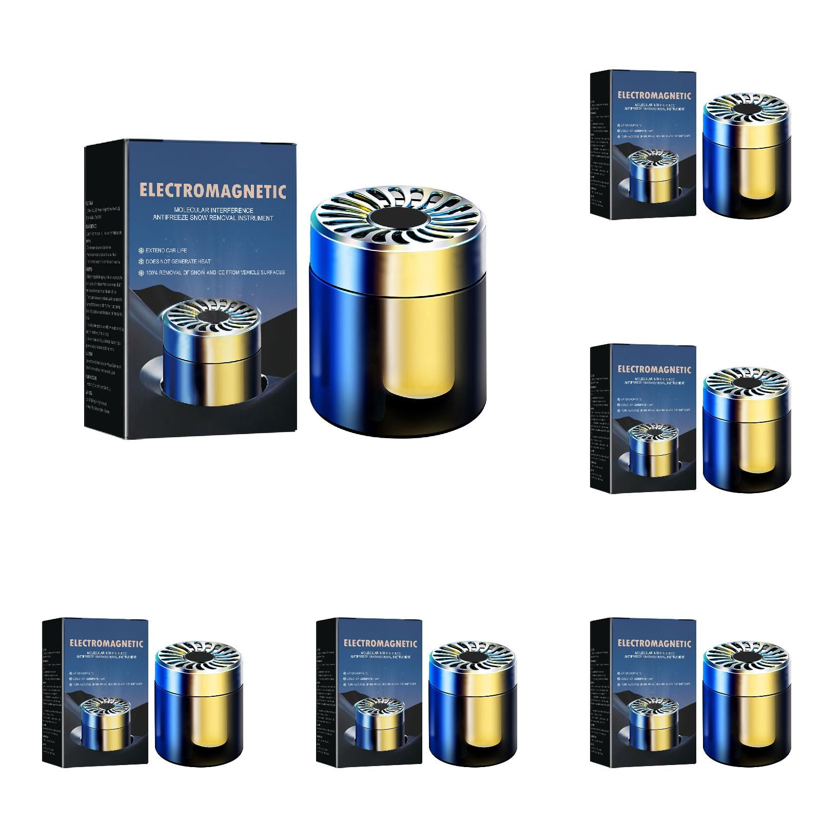 5Pcs Electromagnetic Molecular Interference Car Deicer - Solar-Assisted 12V Portable Snow ...