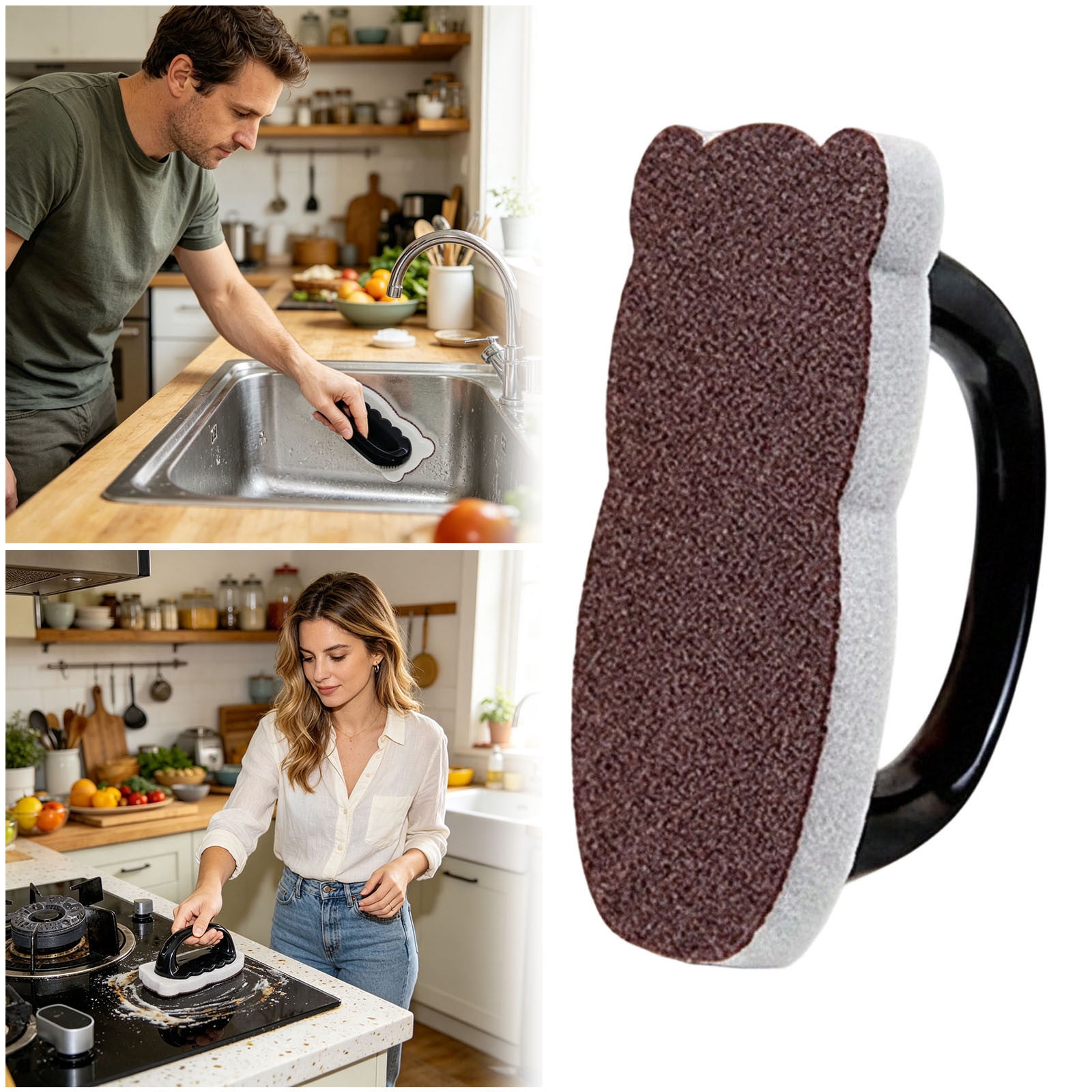 5Pcs Emery Cleaning Sponge Carborundum Sponge Emery Sponge Brush Eraser ...