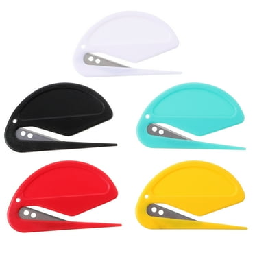 12 PCS Letter Openers Plastic Envelope Slitter Set Razor Blade Paper ...
