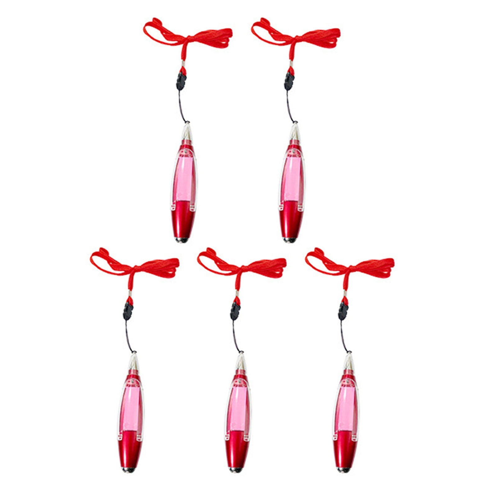 5Pcs Ergonomic Light Pen with Sticky Note and Lanyard Design for ...