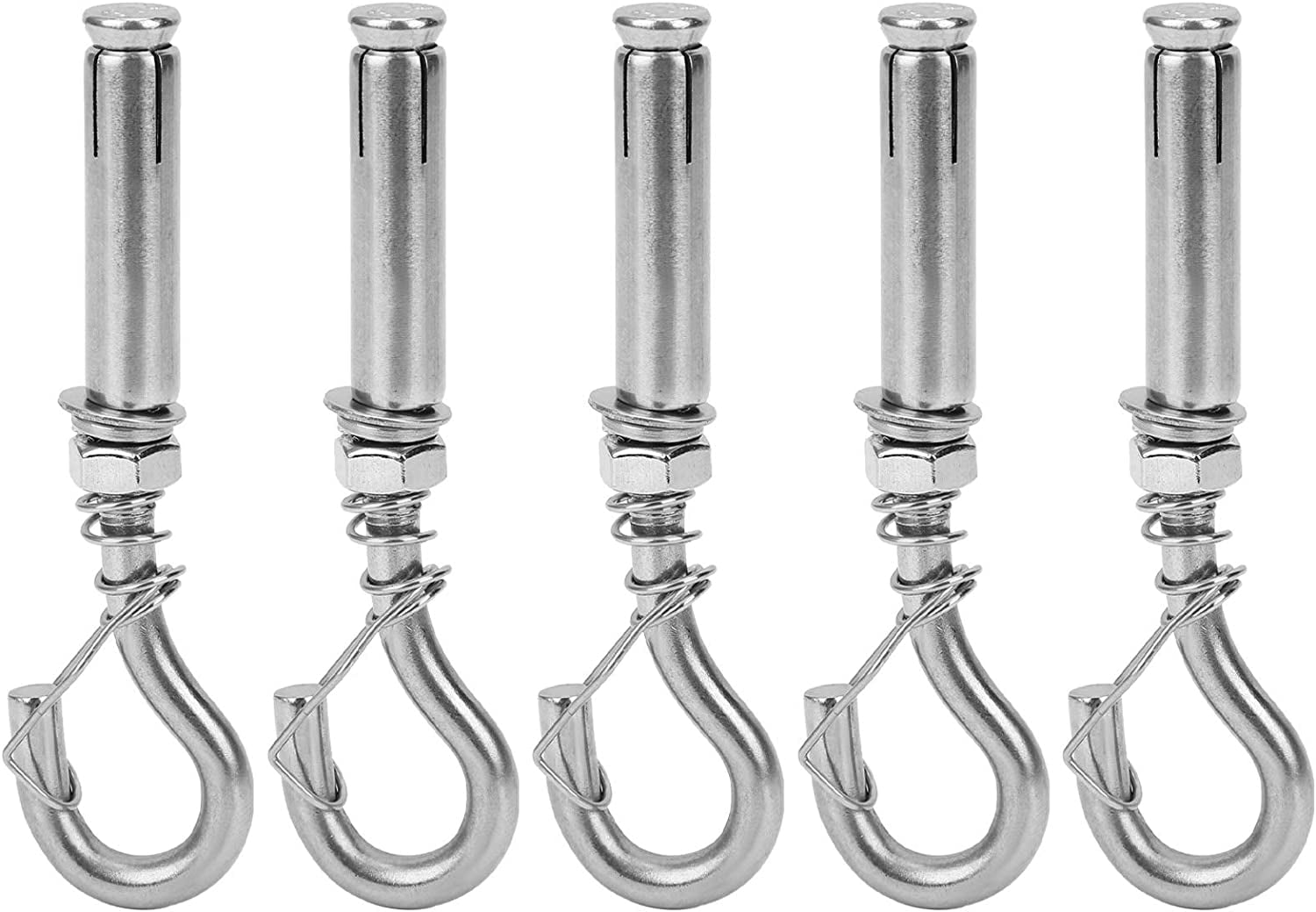 5Pcs Expansion Bolt Hook, 304 Stainless Steel M8 Expansion Bolt Hook ...