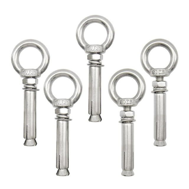 5Pcs Expansion Eye Bolt M8x80mm 304 Stainless Steel Expansion Screws ...