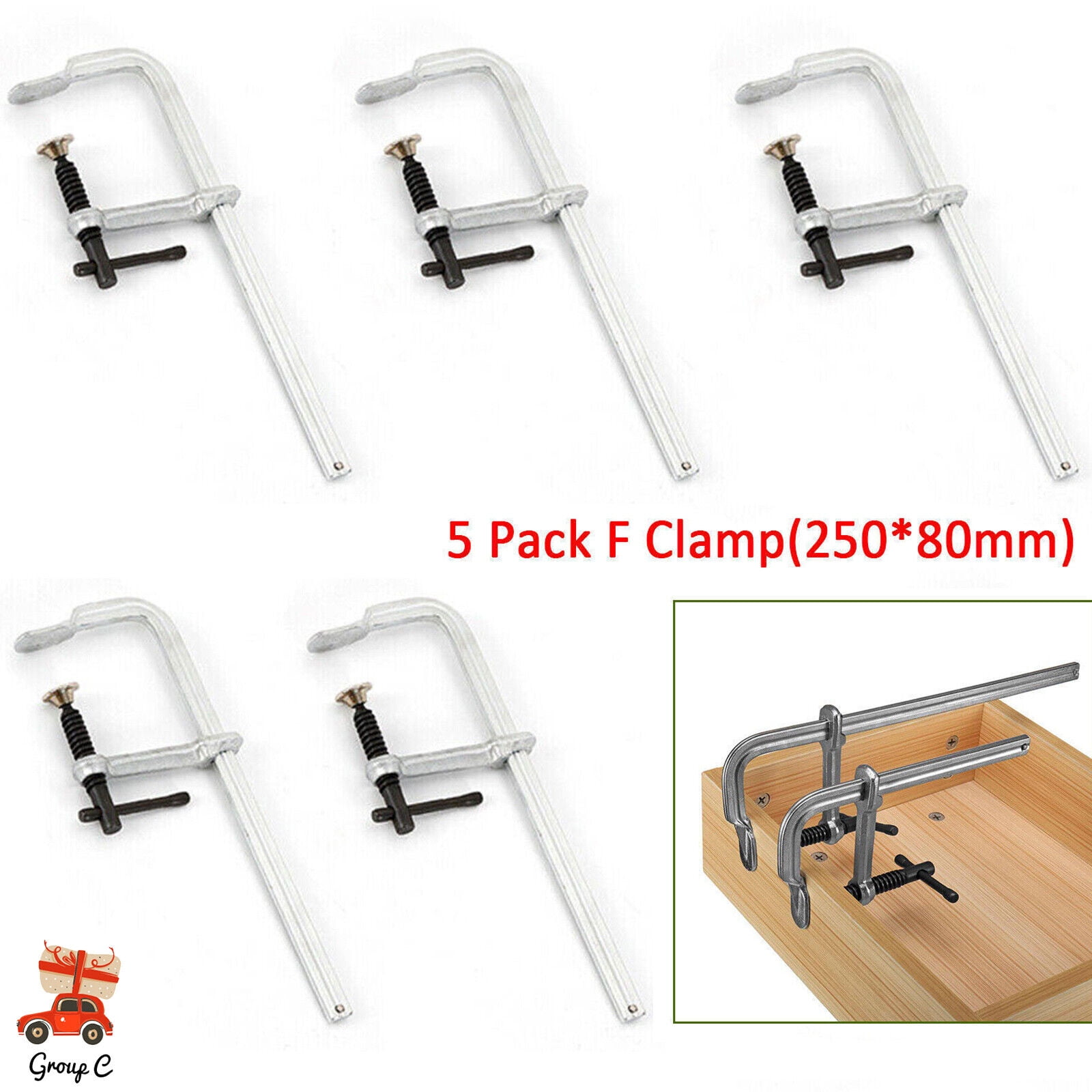 5Pcs F Style Welding Clamps Heavy Duty Forged Solid Steel Clamp Set ...