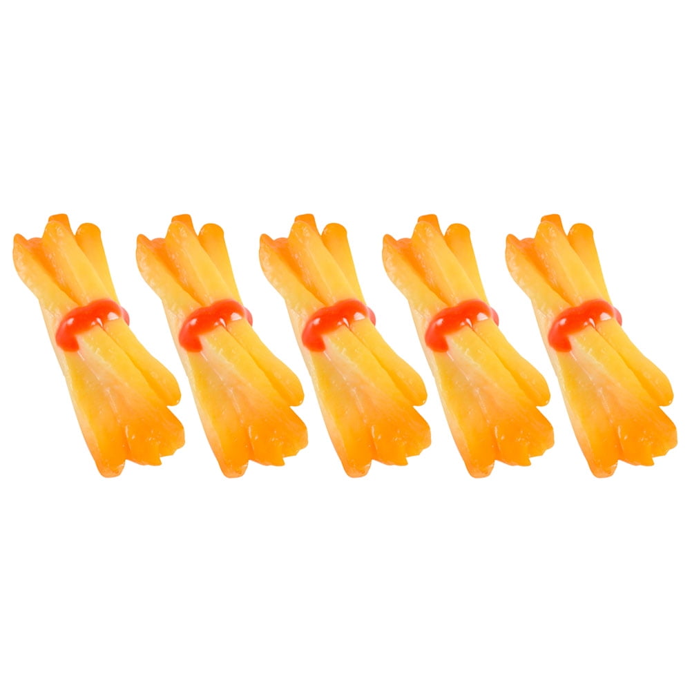 5Pcs Fake French Fries Fake Food Toy Realistic French Fries French ...